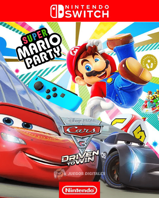 2 EN 1 SUPER MARIO PARTY + CARS 3 NINTENDO SWITCH – Juegos digitales ...