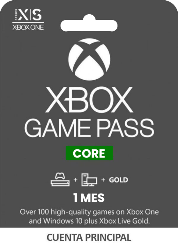 XBOX GAME PASS CORE SUSCRIPCIÓN DE 1 MES CUENTA PRINCIPAL | Juegos ...
