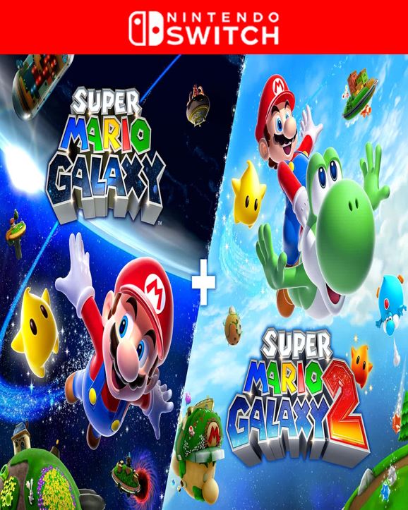 2 JUEGOS EN 1 Super Mario Galaxy + Super Mario Galaxy 2 NINTENDO SWITCH ...